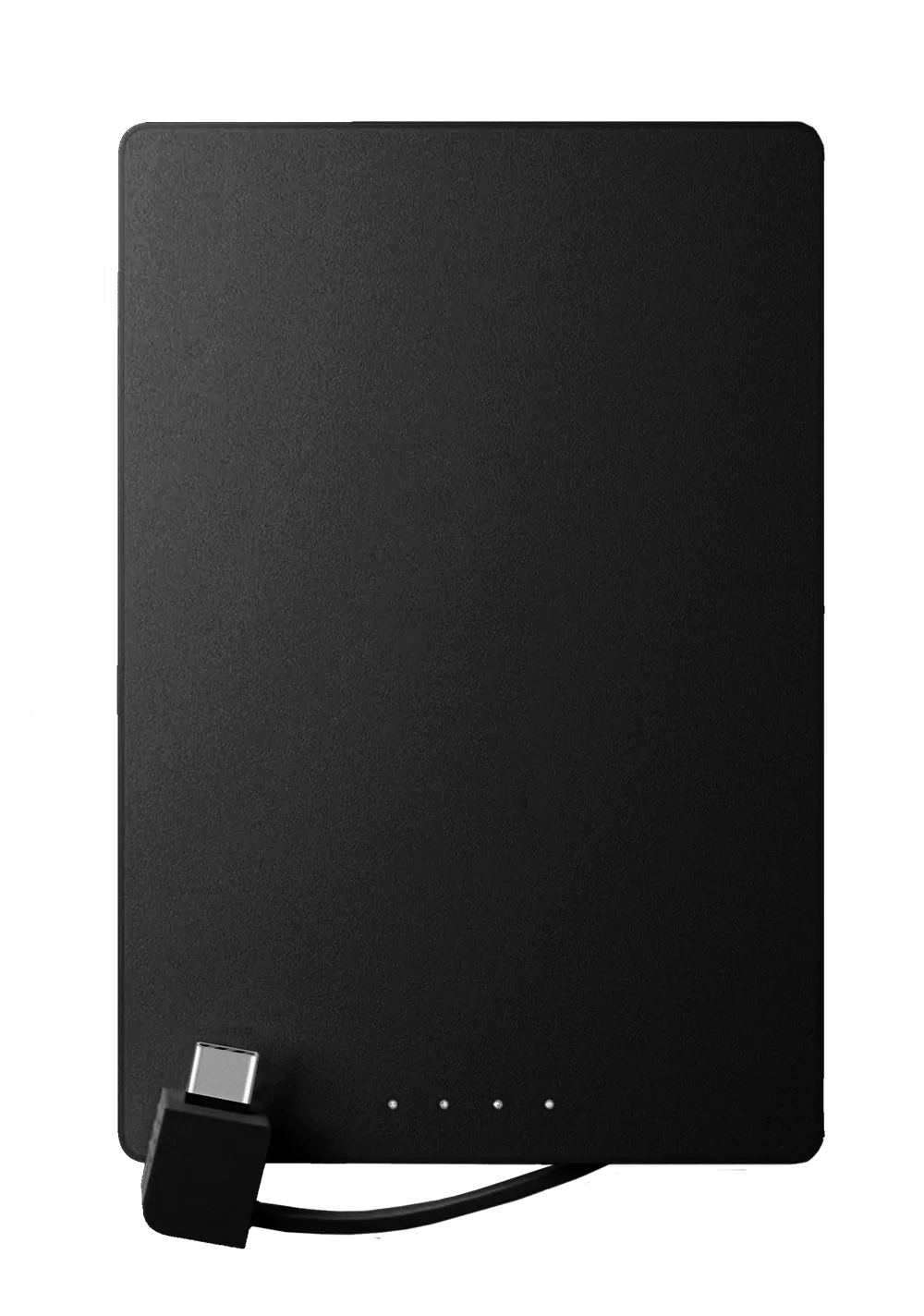 SlimCharge™ 5000mAh Magnetic Power Bank with Built-In Cables (USB-C)